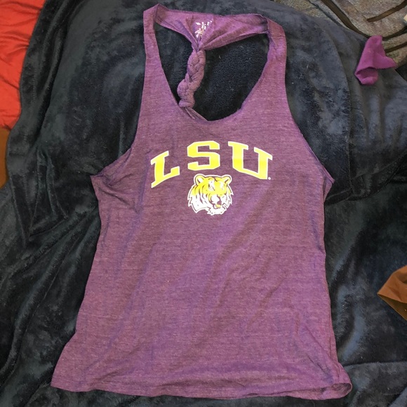 Blue 84 | Tops | Knotted Back Tank Lsu | Poshmark